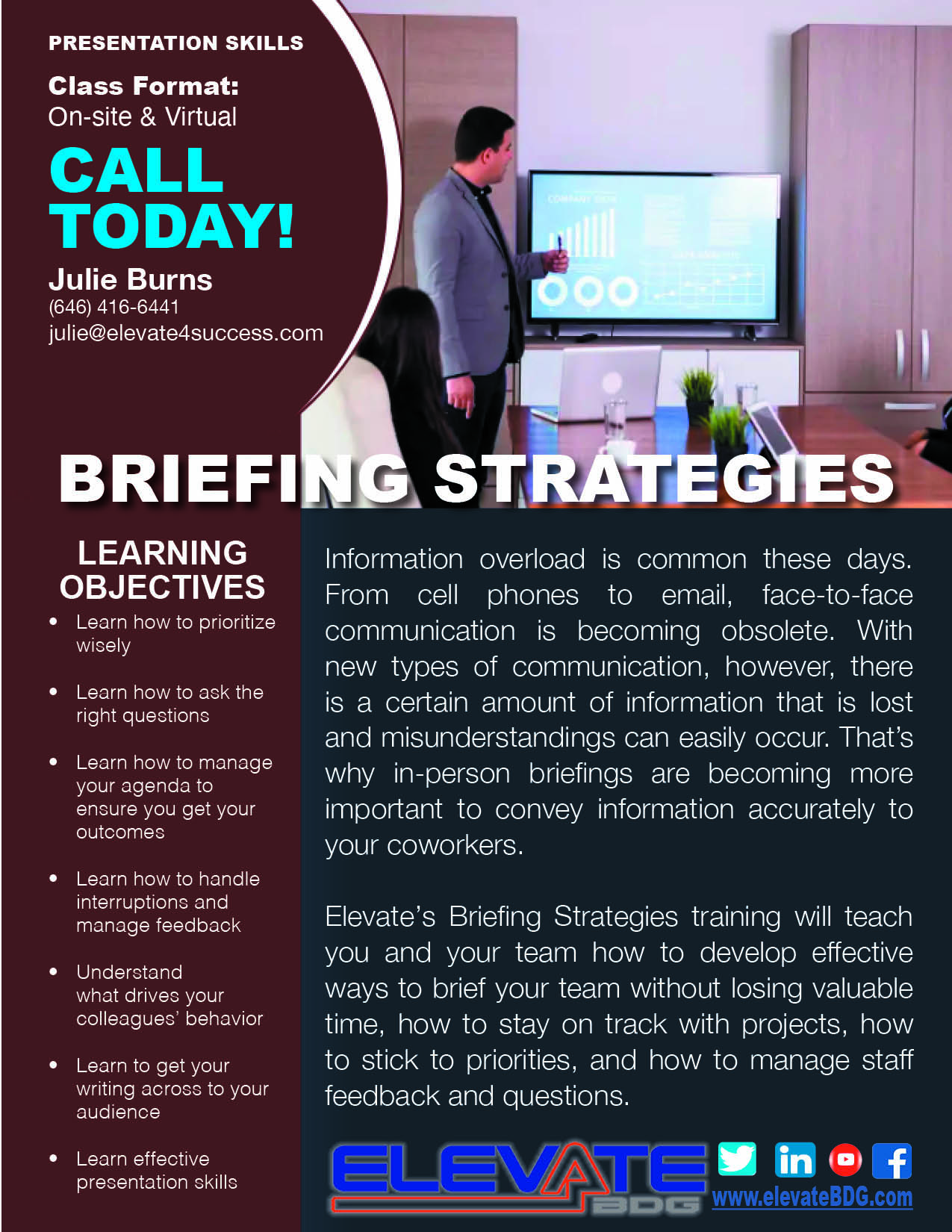 Briefing Strategies | ElevateUSA
